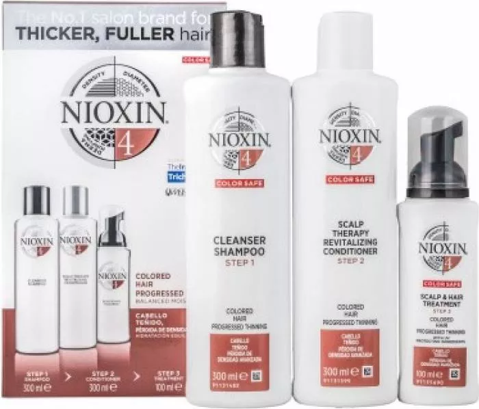 Set Nioxin Sistem No.4 Shampoo 300ml + Conditioner 300ml + Treatment ...
