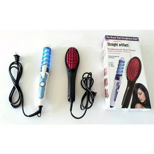 Set ondulator pentru bucle si perie de indreptat parul straight ...
