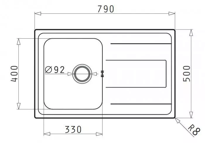 Set Pyramis ALEA si baterie FIDO 790x500mm adancime 180mm reversibila ...