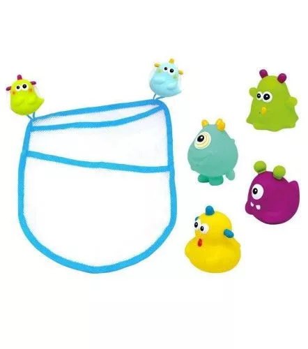 Set saculet cu 4 jucarii de baie Monstruleti ESCABBO 37027 esc37027 ...