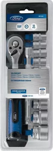 Set tubulara cu clichet 12 piese 38 Ford Tools fmt-023 - cel.ro