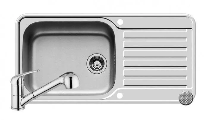 Set chiuveta Pyramis SPACE PLUS si baterie FIDO 960x480mm adancime ...