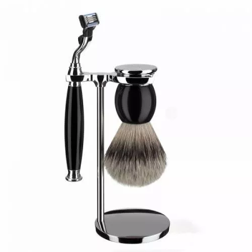 Set de barbierit Muehle aparat ras Mach3 pamatuf par bursuc maner ...