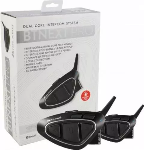 Sistem comunicare moto Midland BT NEXT PRO Cod C1222.01 twin pack c1222 ...