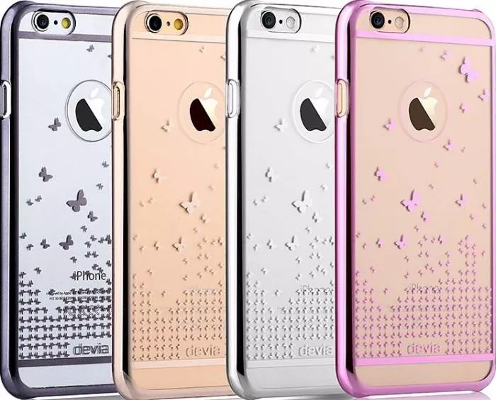 Skin Devia Butterfly iPhone 6 6S Silver dvbtfiph6sv - cel.ro