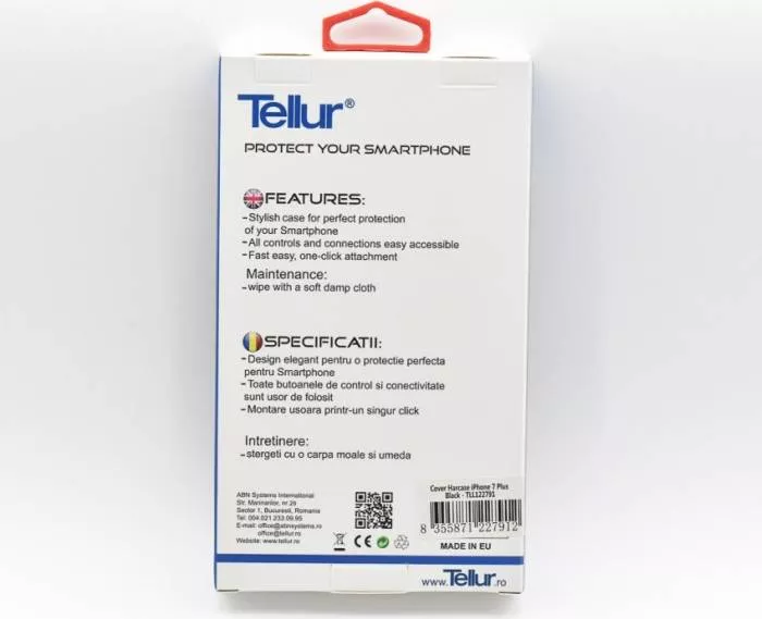 Skin Tellur iPhone 7 Plus Negru tll122791 - cel.ro