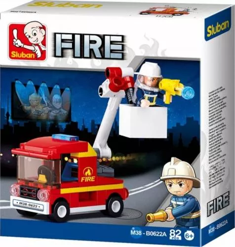 SLUBAN Set de constructie Masina de pompieri 381514 - cel.ro