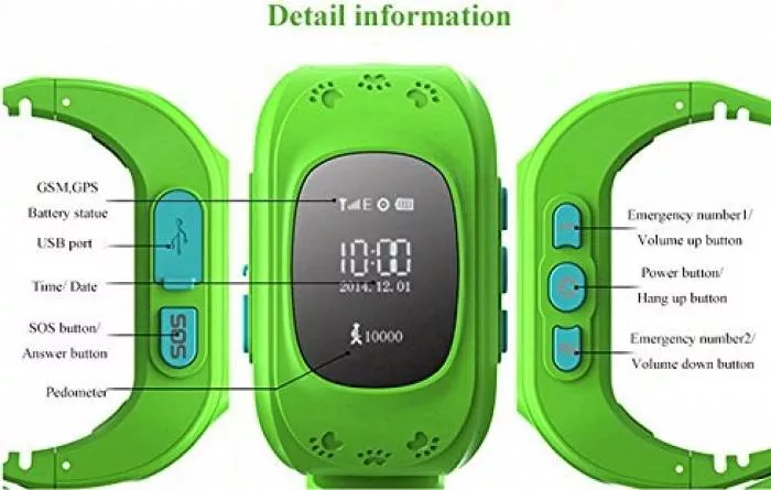 Ceas SmartWatch copii iWearDigital Kids Q50 functie telefon buton SOS ...