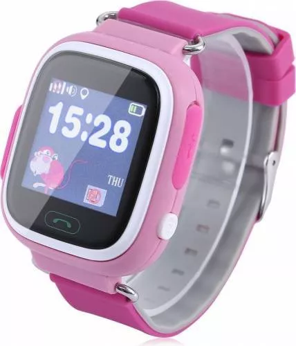 Ceas Smartwatch copii Wonlex GW100 GPS Touch cu functie telefon Roz ...