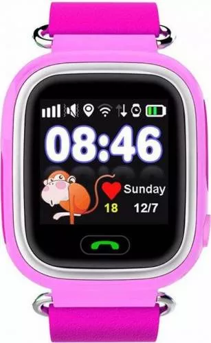 Ceas Smartwatch copii Wonlex GW100 GPS Touch cu functie telefon Roz ...