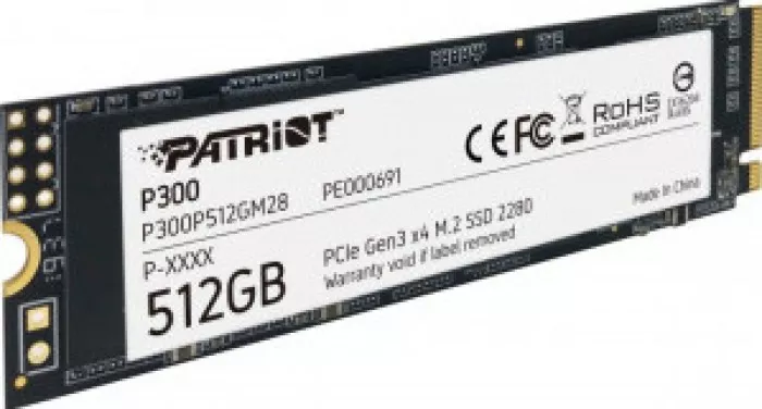 SSD Patriot P300 512GB PCI Express 3.0 x4 M.2 NVMe 2280 p300p512gm28 ...