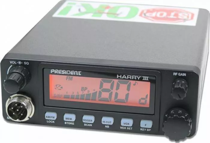 Statie radio CB President Harry 3 ASC cu squelch automat txmu668 - cel.ro