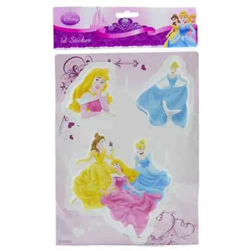 Sticker 3D perete camera copilului desene animate printese 27 x 20 cm ...