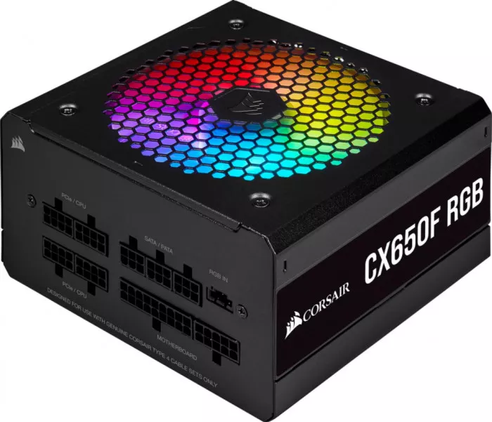 Sursa Corsair CX650F 650W 80 PLUS Bronze Neagra RGB CP-9020217-EU cp ...