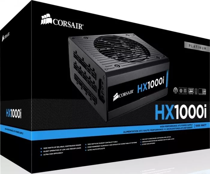 Sursa Modulara Corsair HX1000i 1000W 80Plus Platinum cp-9020074 - cel.ro