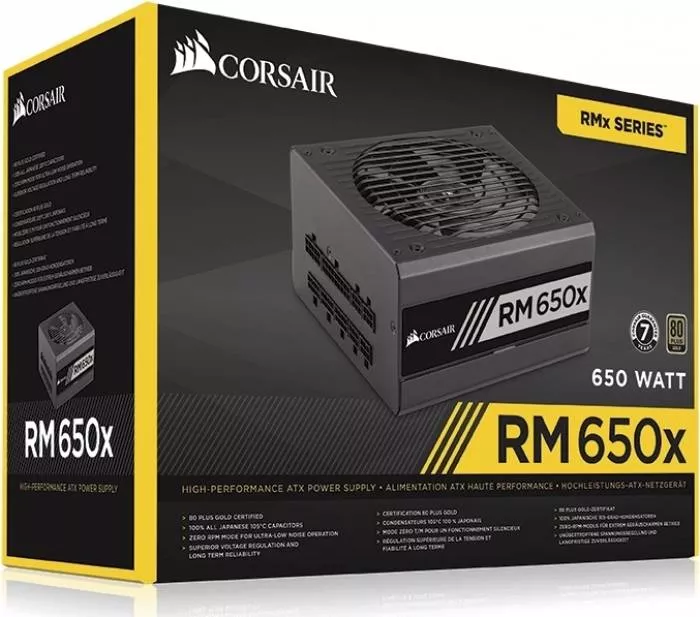 Sursa Modulara Corsair RMx Series RM650x 650W 80 PLUS Gold neagra cp ...