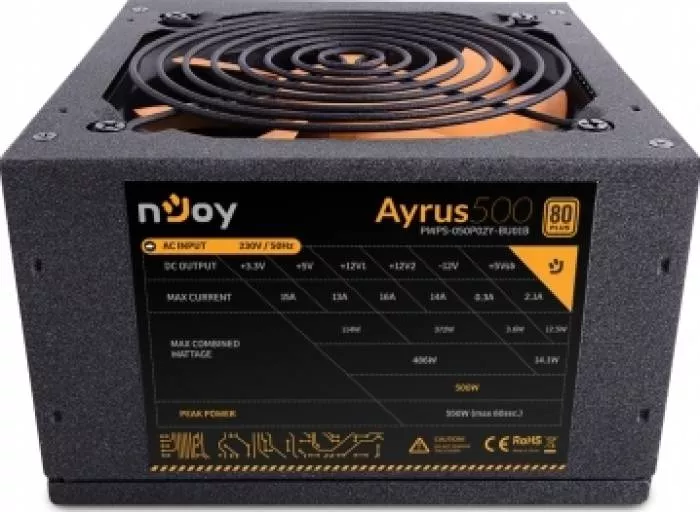 Sursa nJoy Ayrus 500 500W neagra pwps-050p02y-bu01b - cel.ro