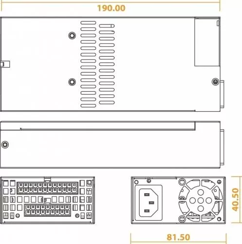 Sursa Server Seasonic Switch Mode 1U PSU 350W sass350m1u - cel.ro