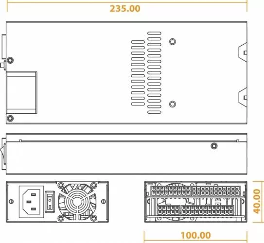Sursa Server Seasonic Switch Mode 1U PSU 400W sass400l1u - cel.ro
