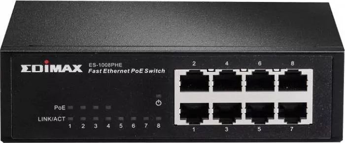 Switch Edimax ES-1008PHE 8-port Fast Ethernet PoE es-1008phe - cel.ro