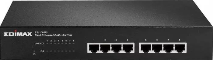 Switch Edimax ES-1008PL 8-port Fast Ethernet PoE es-1008pl - cel.ro