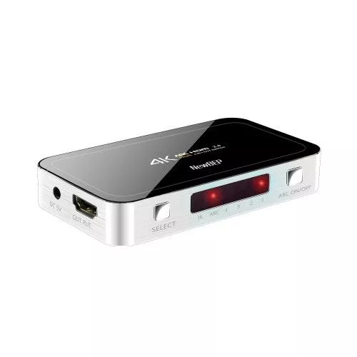 Switch HDMI HOPE R 4 intrari 1 iesire HDMI si audio telecomanda HDR+ARC ...