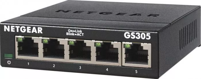 Switch Netgear GS305-300PES 5 Porturi Negru gs305-300pes - cel.ro