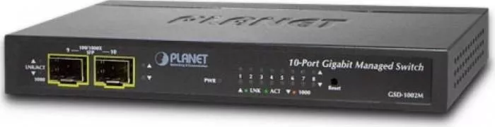 Switch Planet GSD-1002M 8 Gigabit Port + 2 SFP Port gsd-1002m - cel.ro