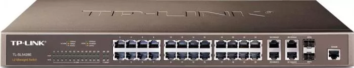 Switch TP Link TL-SL5428E 24 porturi Fast Ethernet 4 porturi Gigabit tl-sl5428e - cel.ro