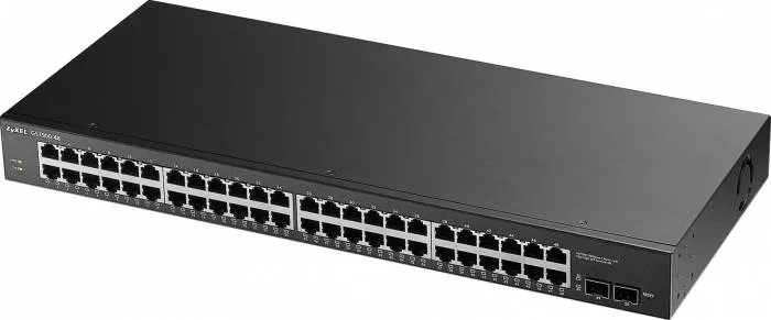 Switch ZyXEL GS1900-48 48-Port Gigabit 2-Port SFP Smart Managed Uplink ...