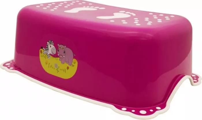 Taburet Inaltator Baie Copii MyKids Zoo cu sistem antialunecare Roz ...