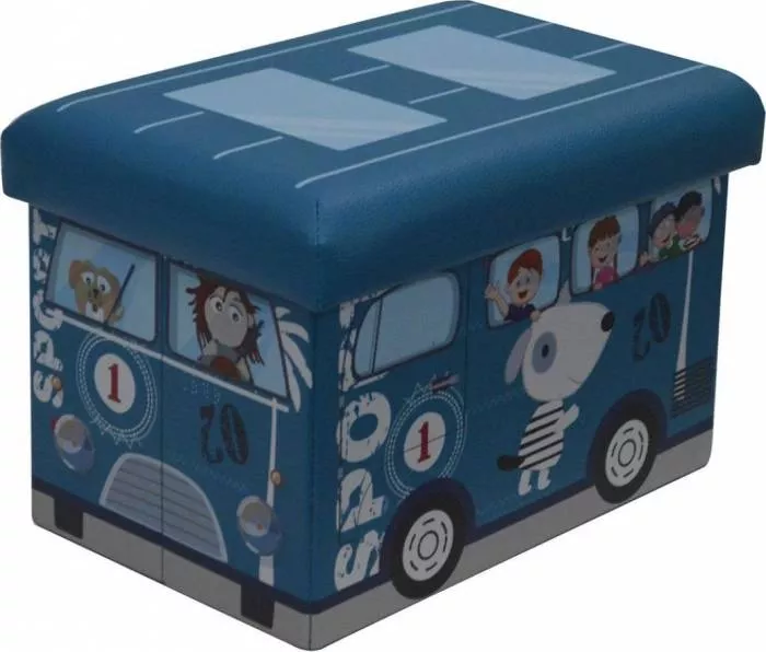 Taburet Pliabil Heinner Home PVC PTR Copii Blue hr-kdfld38-blue