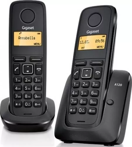 Telefon DECT Gigaset A120 Duo Negru l36852-h2401-r601 - cel.ro