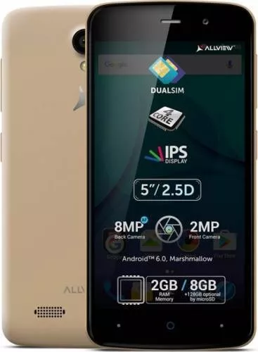 Telefon Mobil Allview P6 Plus Dual Sim Gold p6plusg. - cel.ro