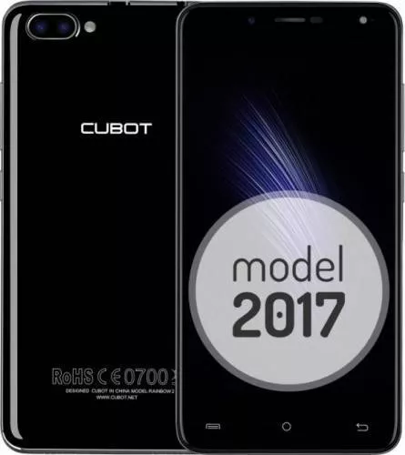 Telefon Mobil Cubot Rainbow 2 16GB Dual Sim Black + Husa Flip + Husa ...