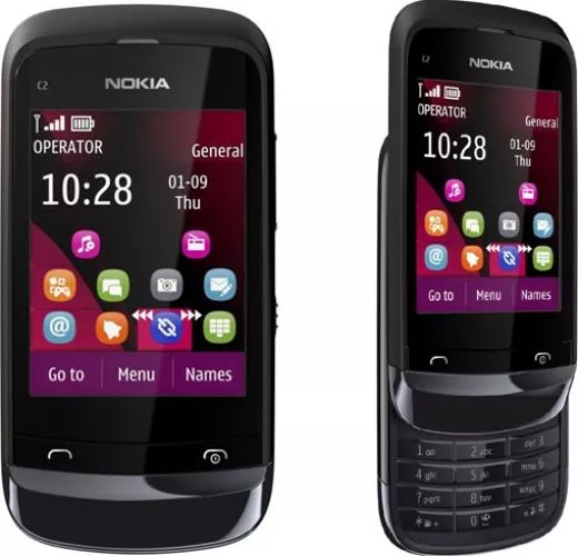 Telefon Mobil Nokia C2-03 DualSIM Chrome Black nkc2-03blk - cel.ro