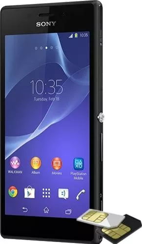 Telefon Mobil Sony Xperia M2 Dual SIM Black 86053 - cel.ro