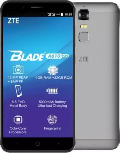 Telefon Mobil ZTE BLade A610 Plus 32GB Dual Sim 4G Grey a610 plus ds grey - cel.ro
