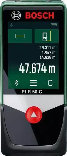 Telemetru laser cu Bluetooth Bosch PLR 50 C 0603672220 - cel.ro