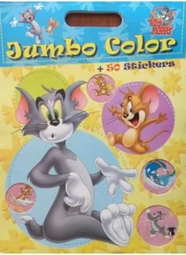 Tom si Jerry - Jumbo color + 50 stickers 978-606-8373-00-1