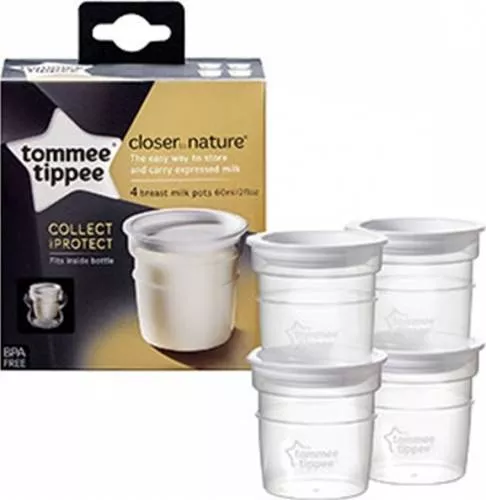 Recipiente De Stocare Lapte Matern Tommee Tippee 4 buc 42301071 - cel.ro