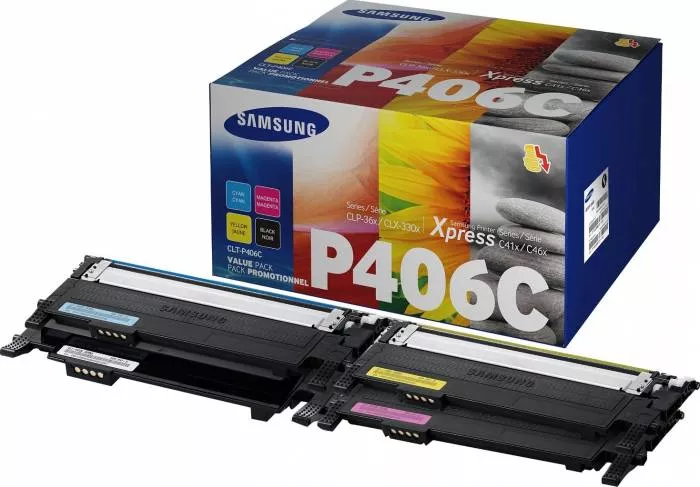 Toner Kit Samsung CLT-P406C CMYK CLP-360 CLX-3300 su375a - cel.ro