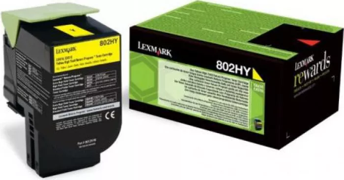 Toner Lexmark 802HY Return 3000 pag 80c2hy0 - cel.ro