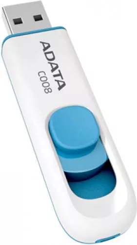 USB Flash Drive ADATA Classic Series C008 16GB White-Blue ac008-16g-rwe ...