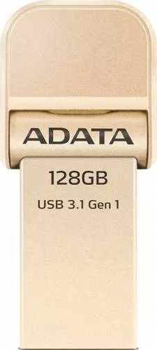 USB Flash Drive ADATA AI920 128GB Lightning USB 3.1 Gold aai920-128g-cgd - cel.ro