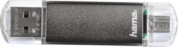 USB Flash Drive Hama LaetaTwin USB 2.0 128 GB Silver 4047443295477 - cel.ro