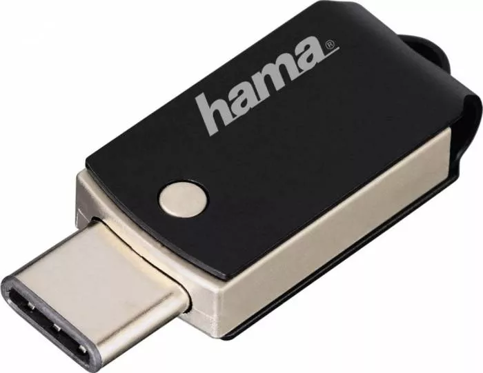 USB Flash Drive Hama USB 3.0 si USB C 64 Gb Negru 4047443299055