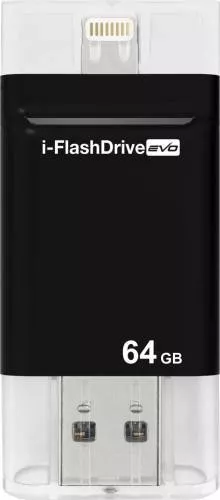 USB Flash Drive i-FlashDrive EVO 64GB USB 3.0 pentru iPhone-iPad Negru ...