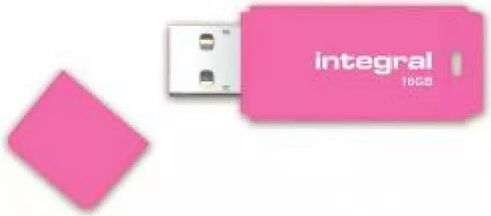 USB Flash Drive Integral Neon 16GB USB 2.0 Roz infd16gbneonpk - cel.ro