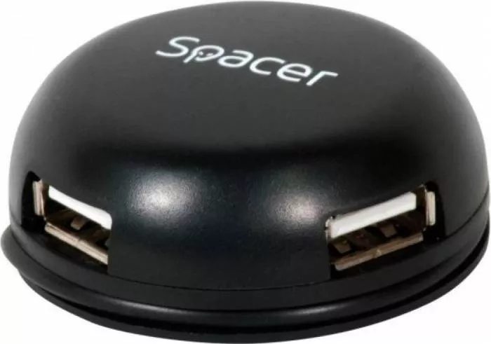 USB Hub Spacer SPH-148A 4 x USB 2.0 Negru sph-148a - cel.ro